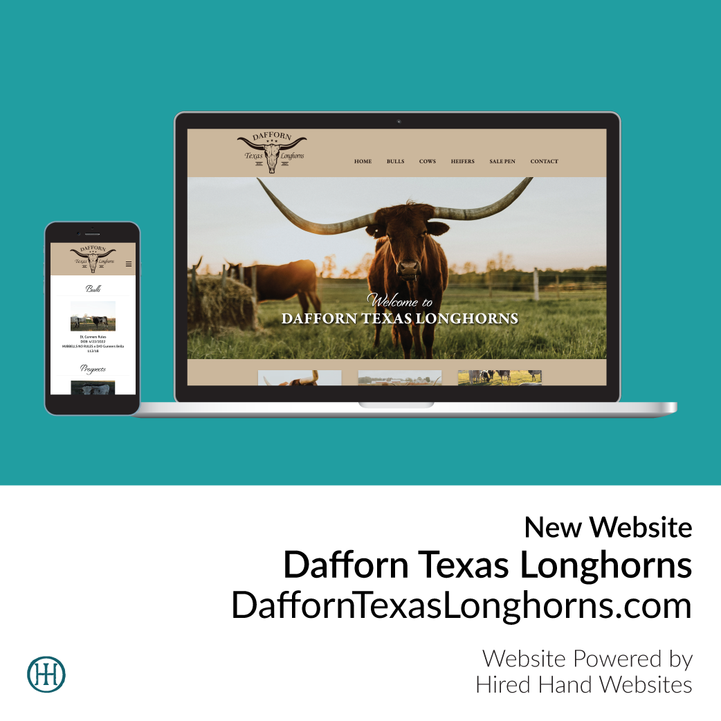 New Website: Dafforn Texas Longhorns