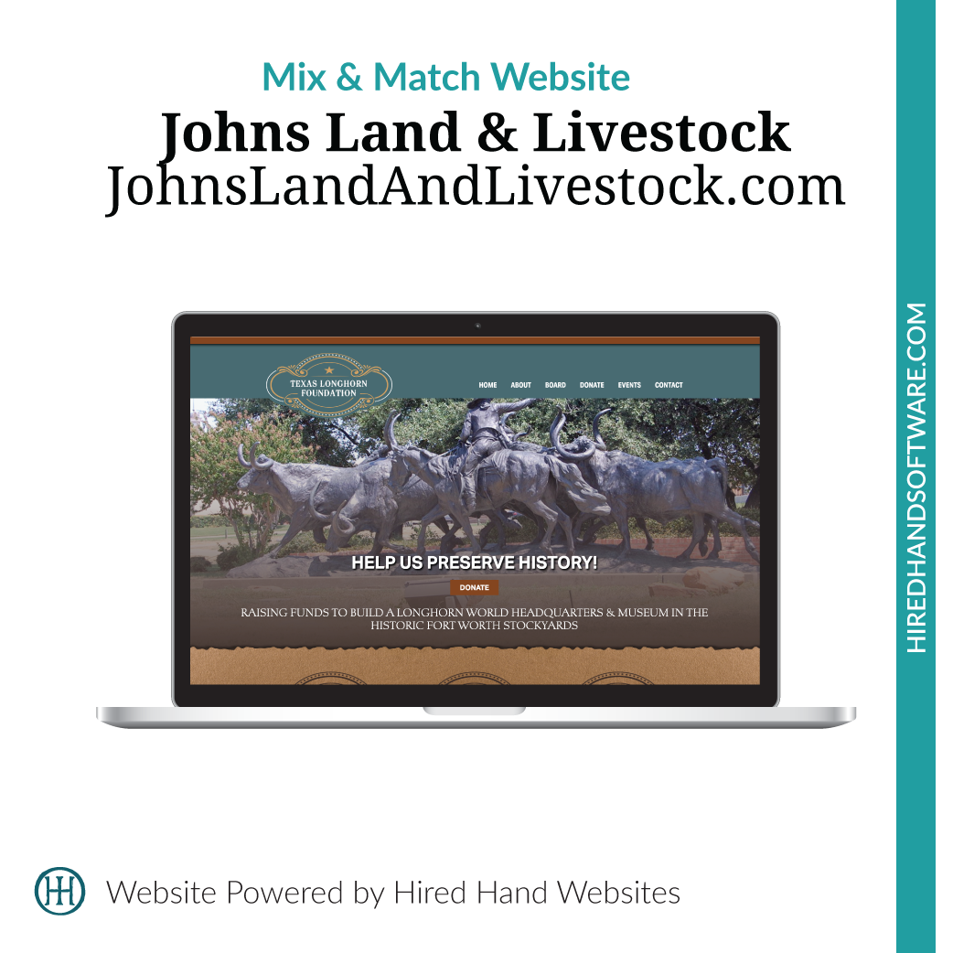 Mix & Match Website: Johns Land & Livestock