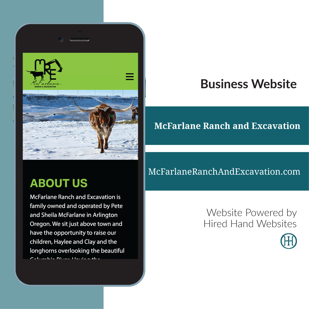 Business Website: McFarlane Ranch & Excavation