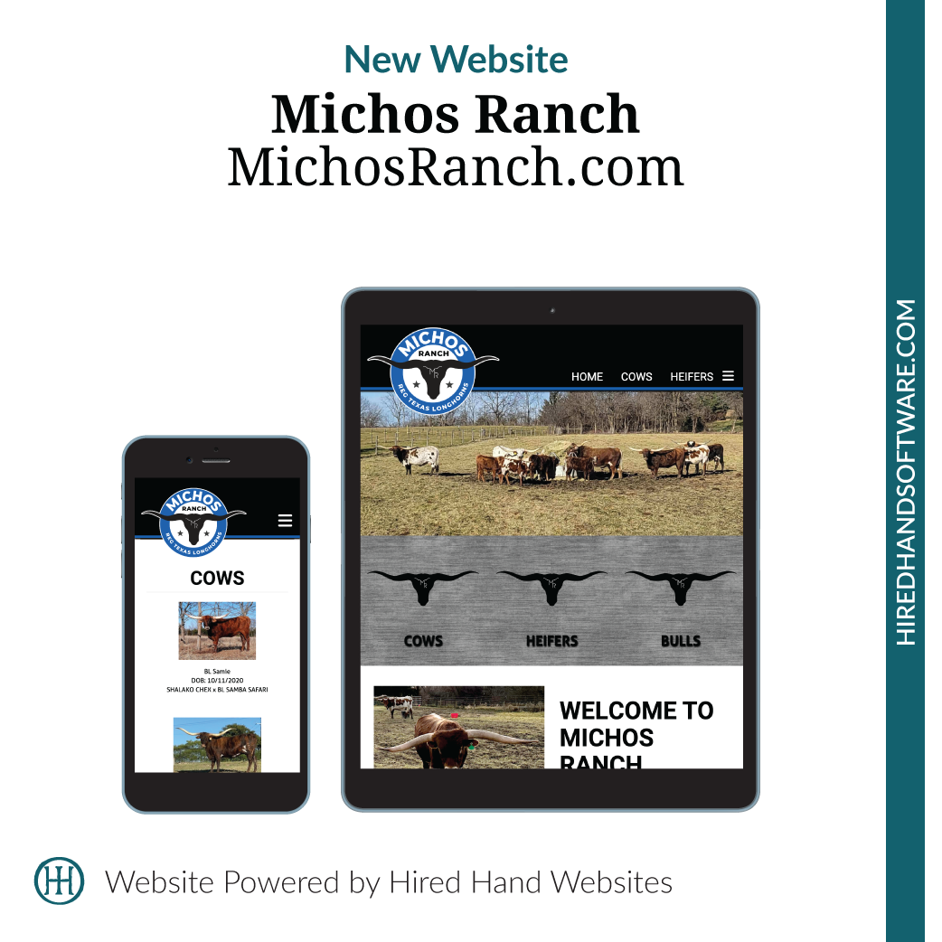 New Website: Michos Ranch