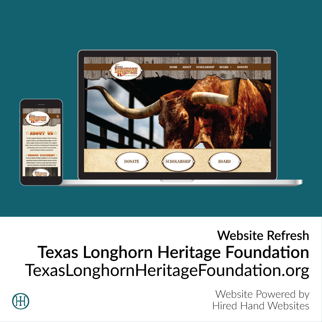 Website Refresh! Texas Longhorn Heritage Foundation